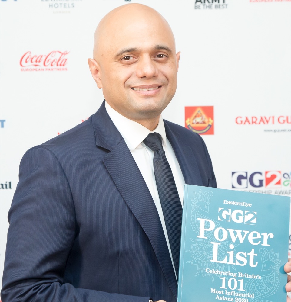 Asian Express Newspaper - Chancellor Sajid Javid tops this year’s GG2 ...